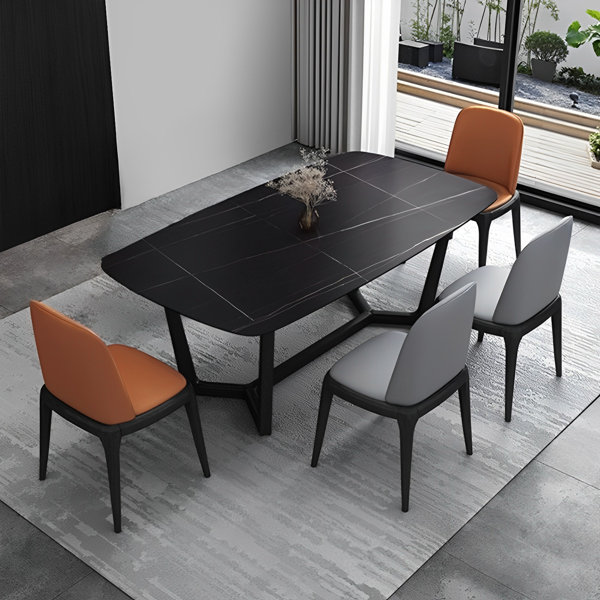 Wrought Studio Eda 5 - Piece Trestle Dining Set | Wayfair